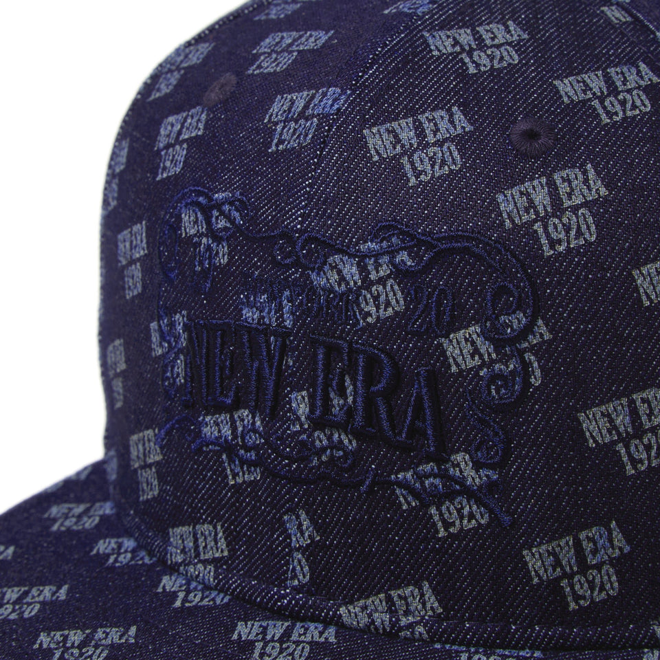 59FIFTY Laser Burn Out フレイムロゴ デニム ネイビー | ニューエラオンラインストア