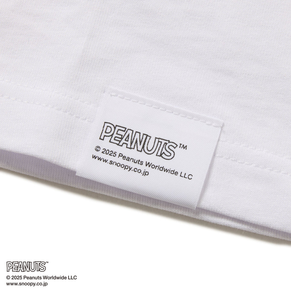 長袖 オーバーサイズド コットン Tシャツ PEANUTS ピーナッツ ホワイト | ニューエラオンラインストア