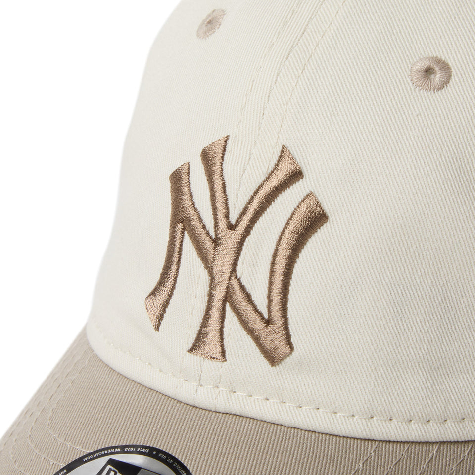 キッズ Youth 9TWENTY MLB 2-Tone ニューヨーク・ヤンキース アイボリー ペブルバイザー | ニューエラオンラインストア