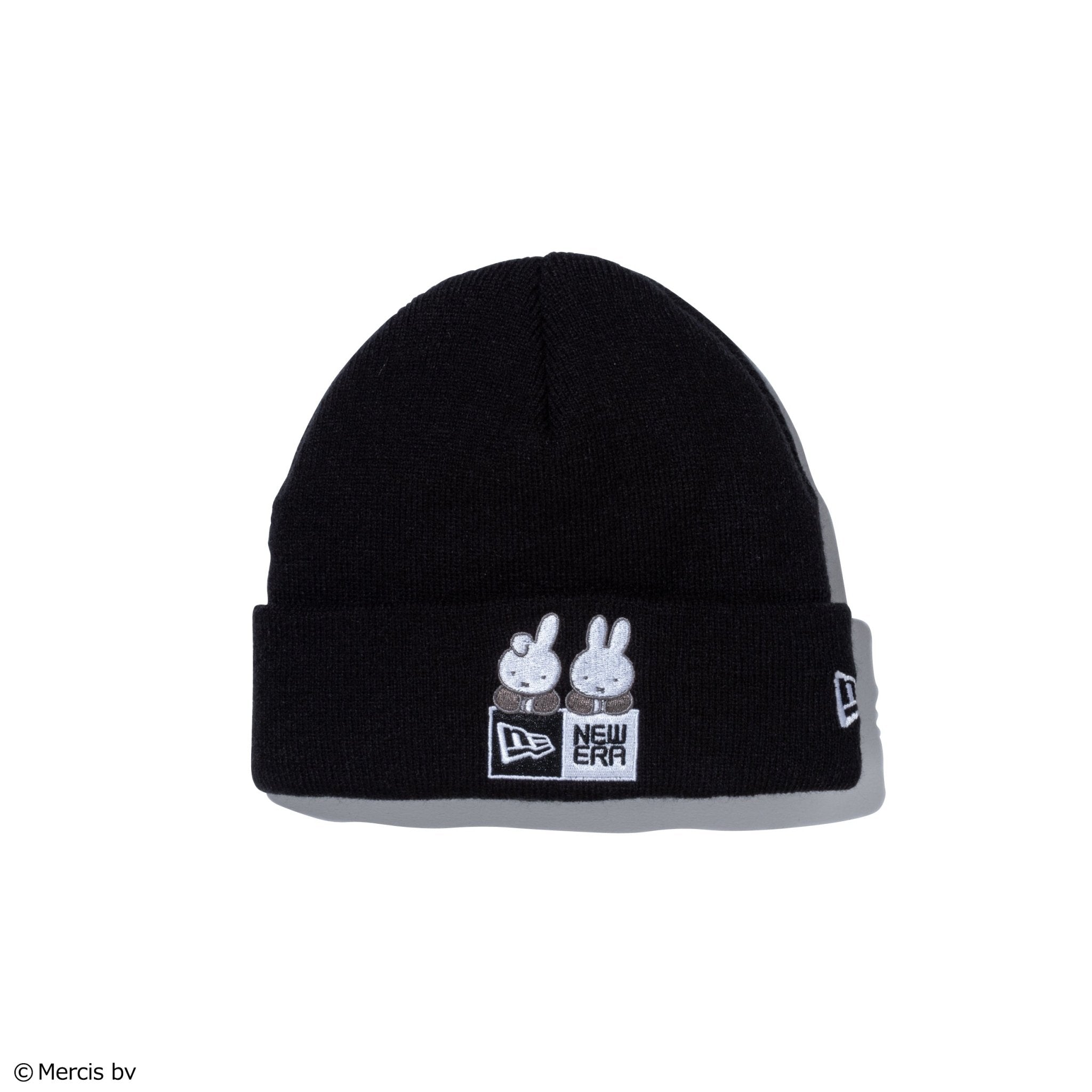 Kid's ベーシック カフニット miffy ミッフィー ボックスロゴ ブラック | ニューエラオンラインストア