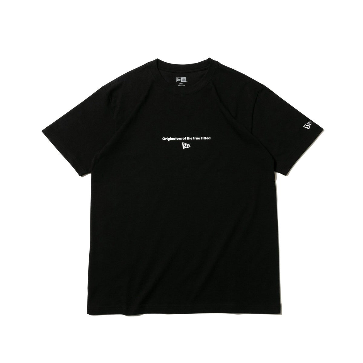 半袖 コットン Tシャツ Originators of the True Fitted ブラック × ホワイト レギュラーフィット | ニ ...