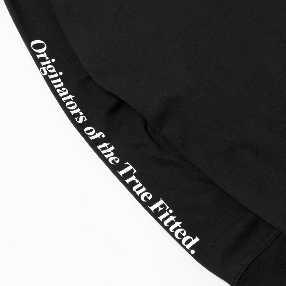 長袖 コットン Tシャツ Originators of the True Fitted ブラック レギュラーフィット | ニューエラオンラインストア