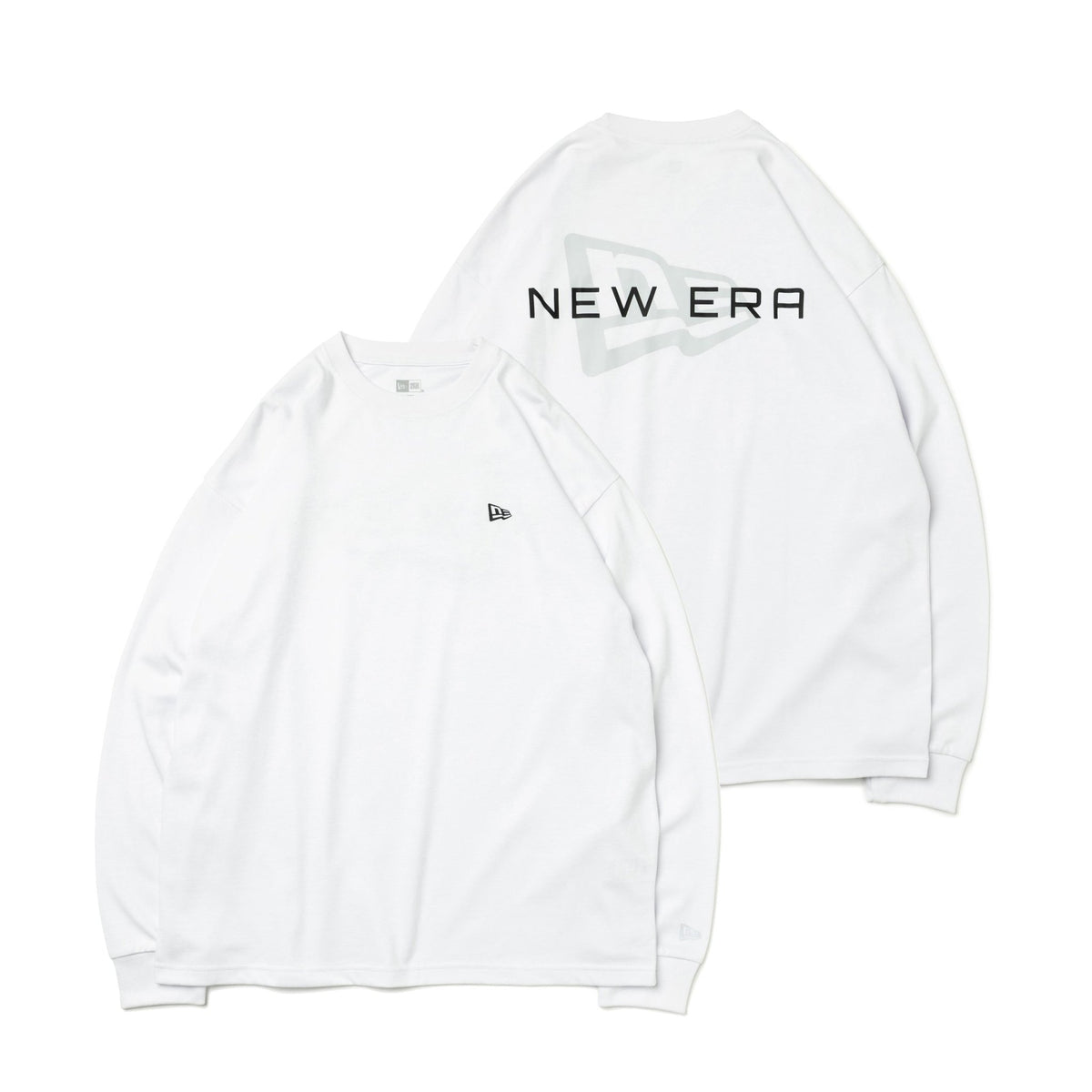 長袖 オーバーサイズド パフォーマンス Tシャツ Overlap Logo ホワイト × グレー/ブラック | パフォーマンスアパレル | ニ ...